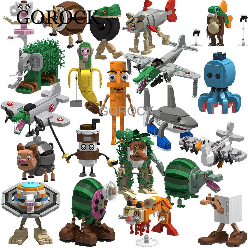 GOROCK MOC Tung Tung Tung Sahur Building blocks Stick Figure Toys boy ...