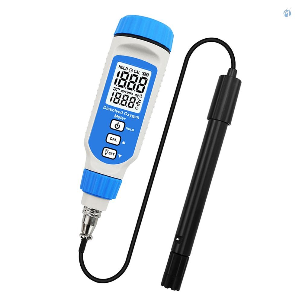 SMART SENSOR Digital Dissolved Oxygen Detector Dissolved Oxygen Meter Portable DO Pen Type Water ...