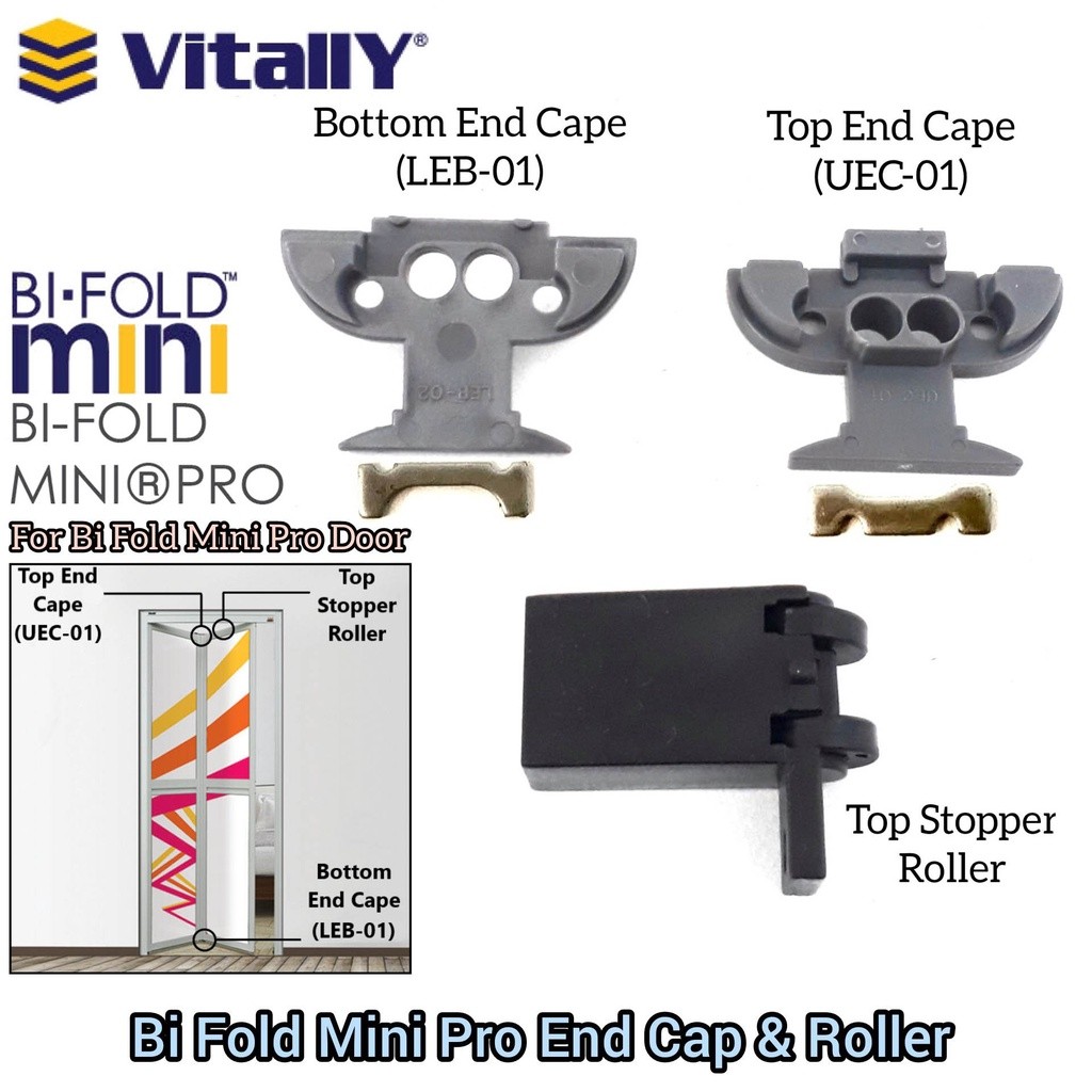 Vitally Bi Fold Mini Pro, Top And Bottom End Cape And Top Stopper ...