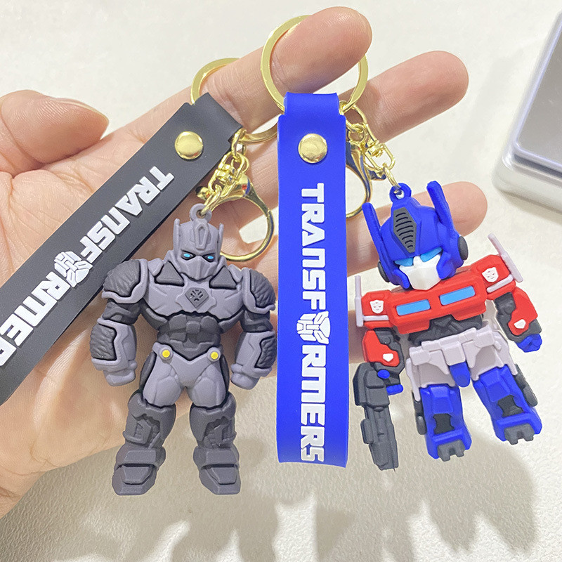 Transformers Optimus Prime Bumblebee Megatron 3D Doll Car Keychain ...