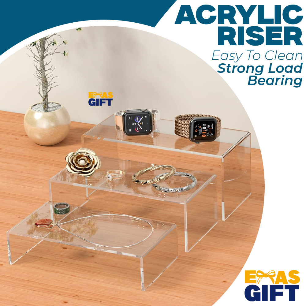 Acrylic U-Shape Display Stand Rack Acrylic Jewelry Transparent Rack ...