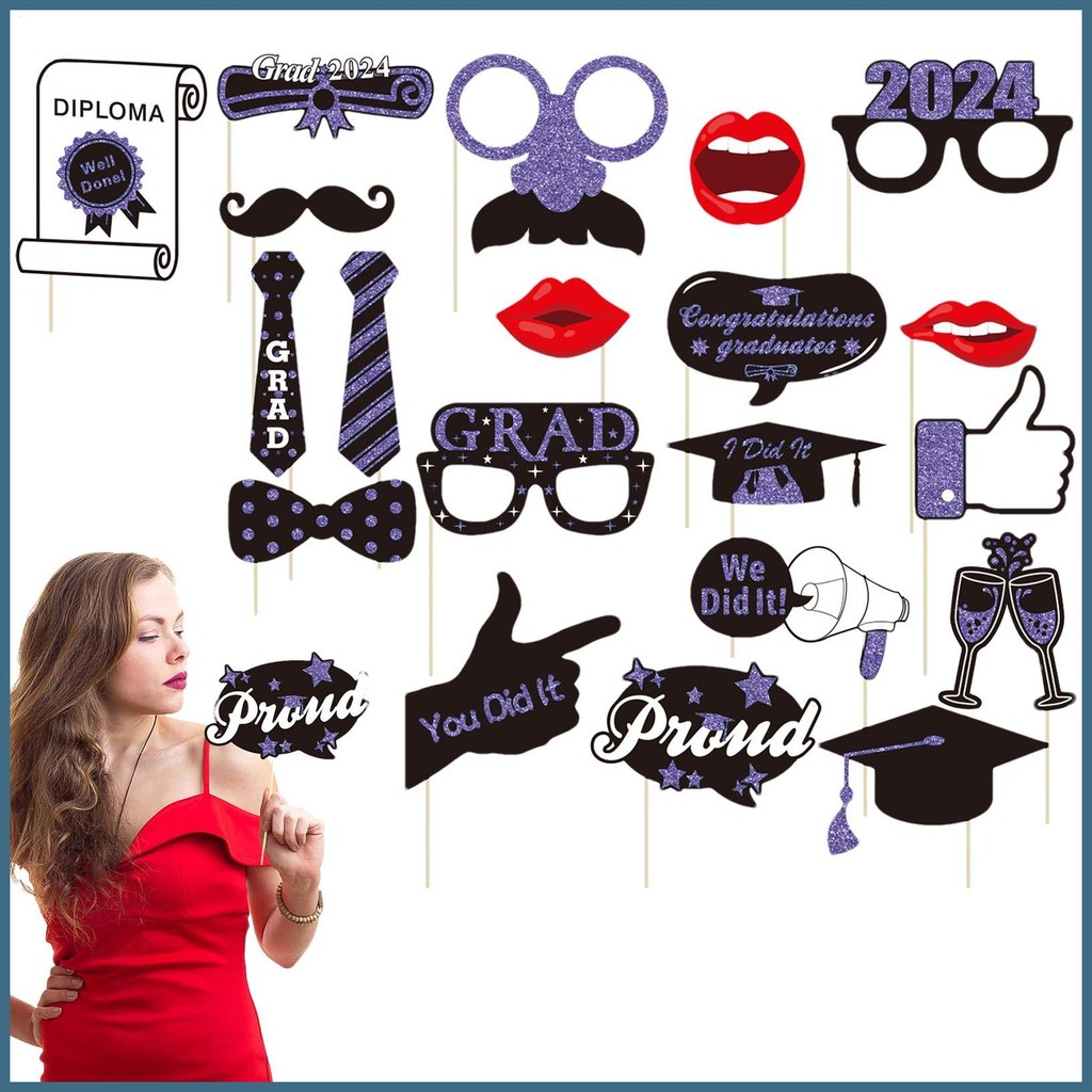Photo Booth Props Graduation 2024 Instant Photo Booth Graduation Props ...