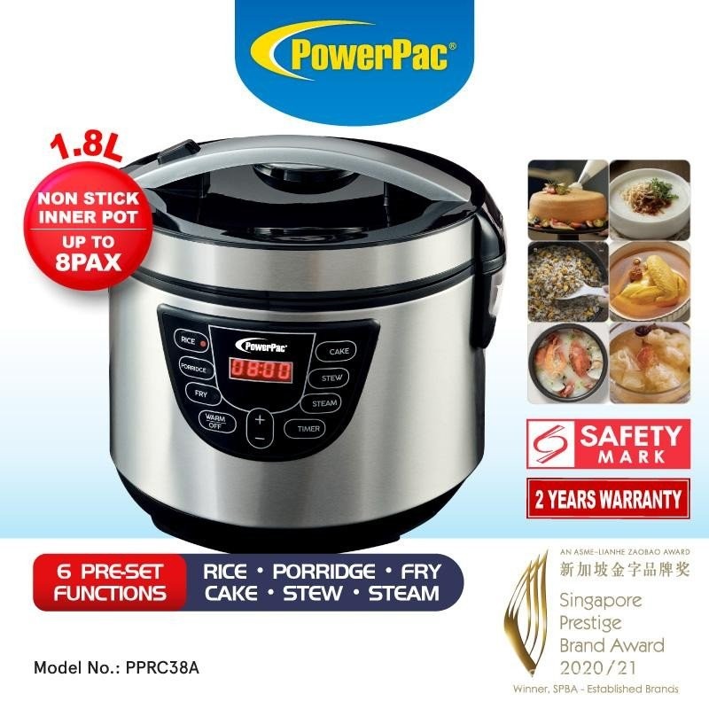 Last piece clearance PowerPac Rice Cooker 1.8L Digital /Multi Cooker ...
