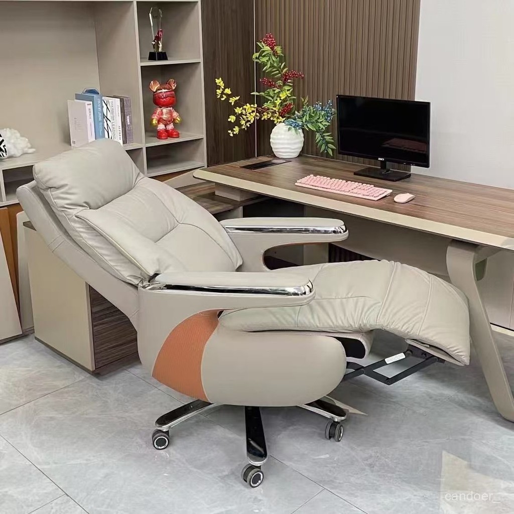 Electric Executive Chair Leather Office Reclining Lunch Break Chair ...