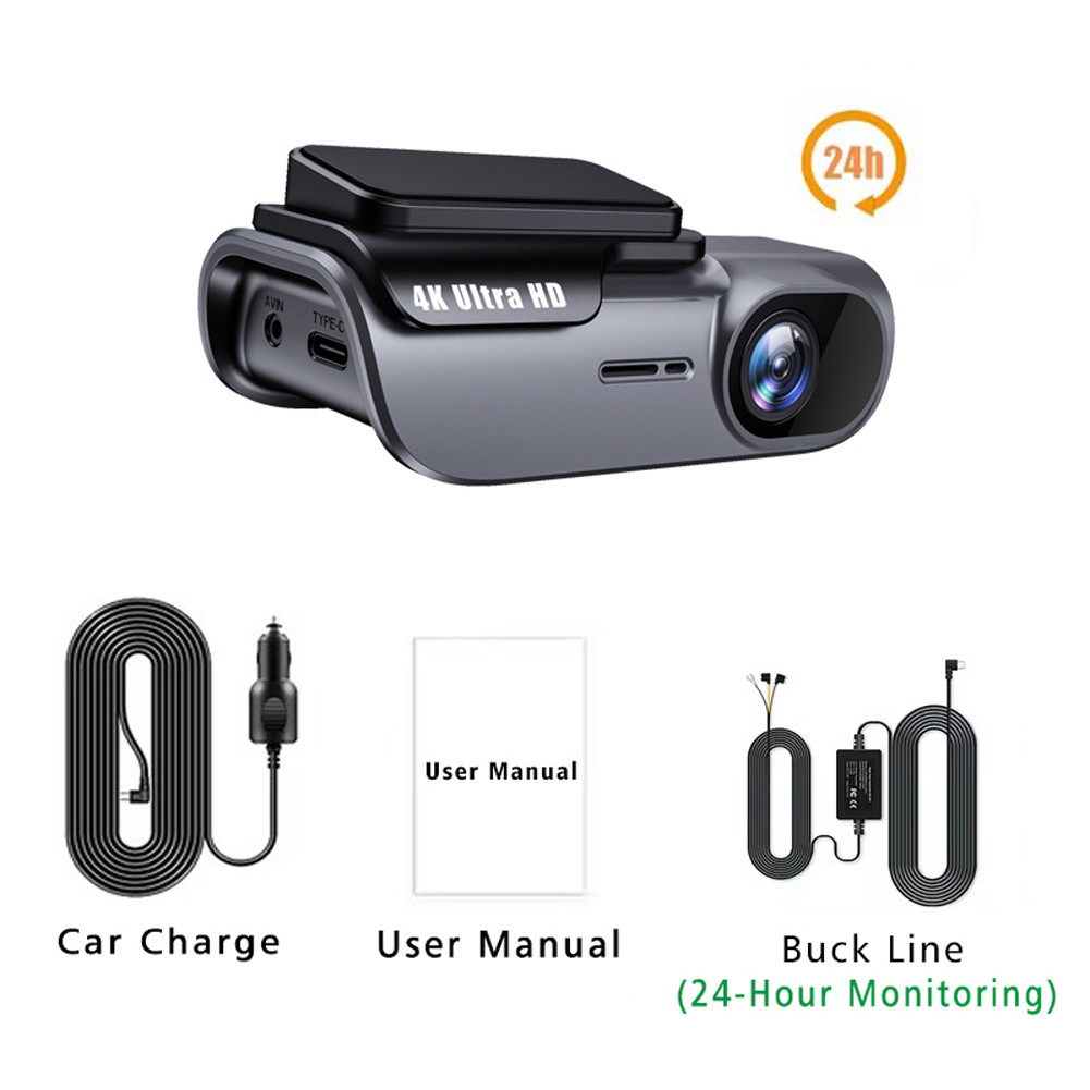 4K Car Dash Camera with GPS Wi-Fi Dash Cam UHD Recording Video Recorder ...