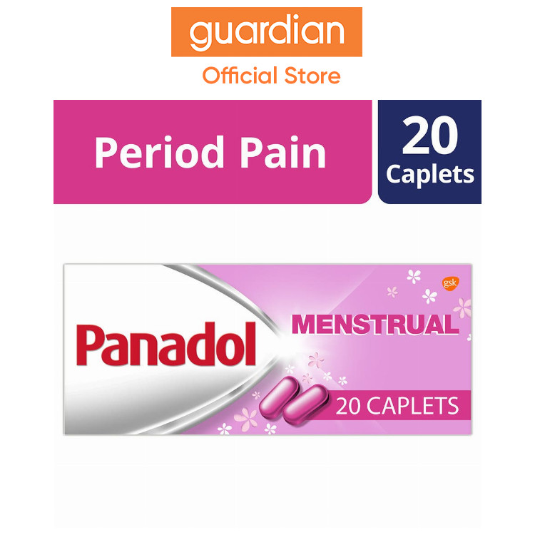 Panadol Menstrual 20 Caplets Fast Relief for Menstrual Pain | Shopee ...