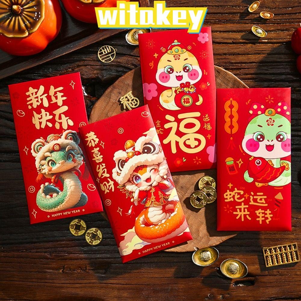 WITAKEY Packet Envelopes, CNY Paper Chinese Red Envelope, The Chinese ...