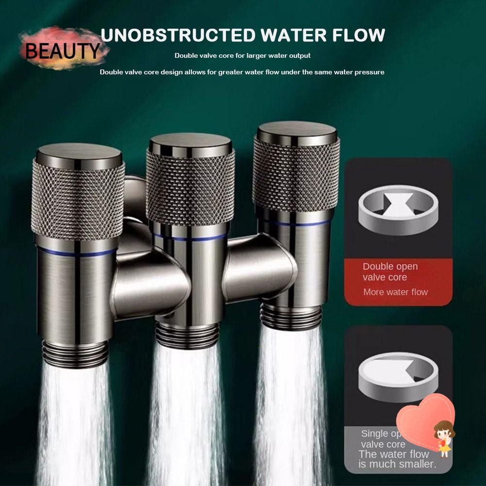 BEAUTY 3 Ways 4 Ways Angle Valve, Stainless Steel Filling Valves Out ...