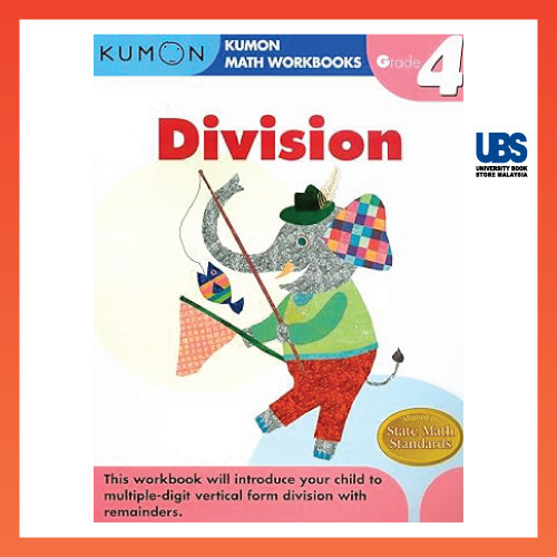 Kumon Math Workbook Division (Grade 4) | Shopee Singapore