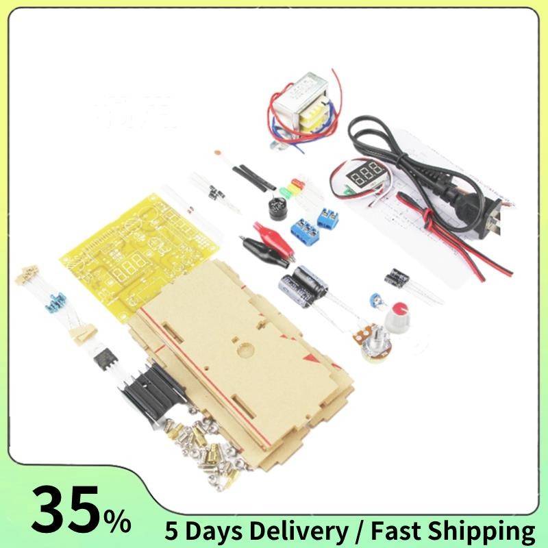 LM317 Adjustable Voltage Regulated Power Supply DIY Kit 110V ...