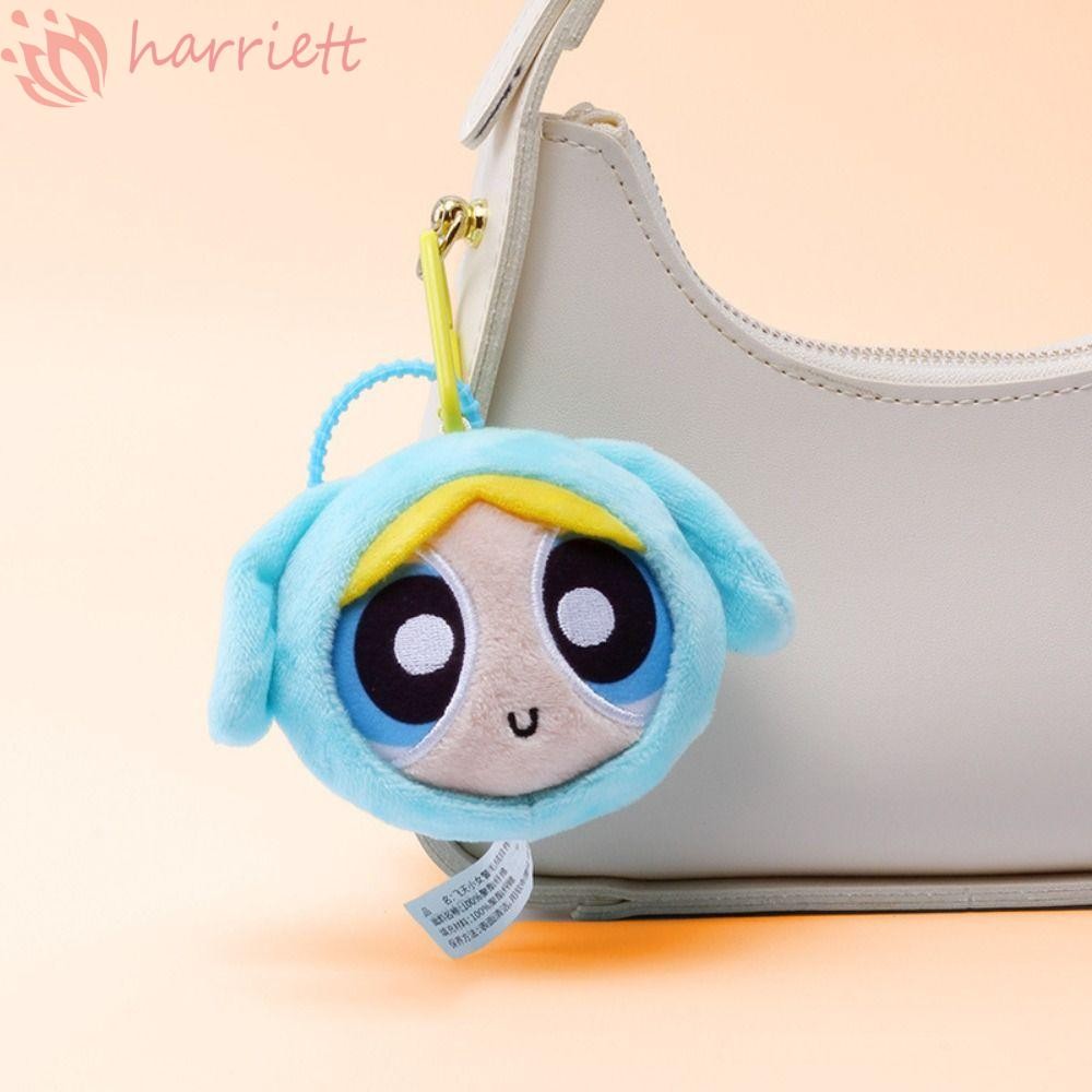 HARRIETT Powerpuff Girls Plush Keychain, Bag Decoration Buttercup ...