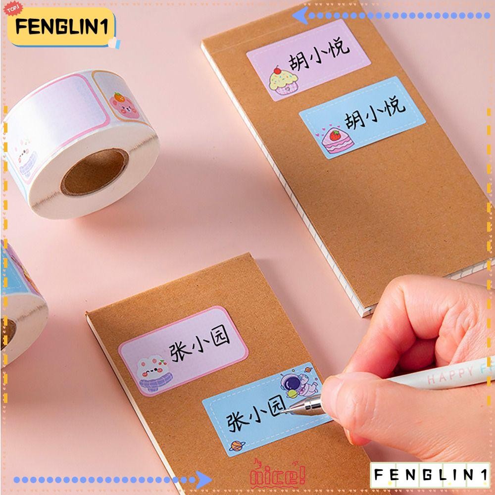 FENGLIN 100/280Pcs/Roll Labels Sticker, Self-adhesive Waterproof Name ...