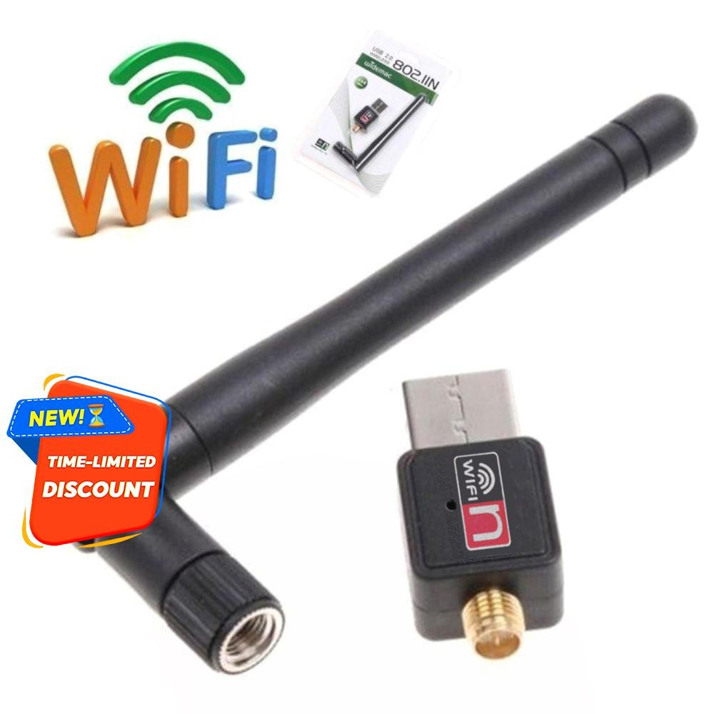 NEW 600Mbps High Speed 2.4Ghz Wireless USB WiFi Receiver Adapter with ...
