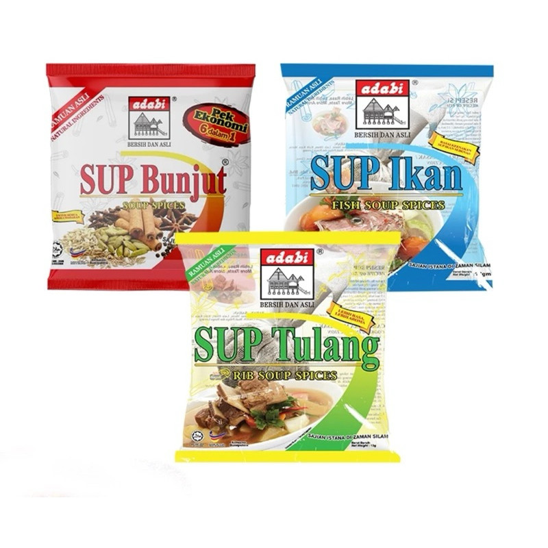 ADABI REMPAH SUP BUNJUT DAN TULANG 13g | Shopee Singapore