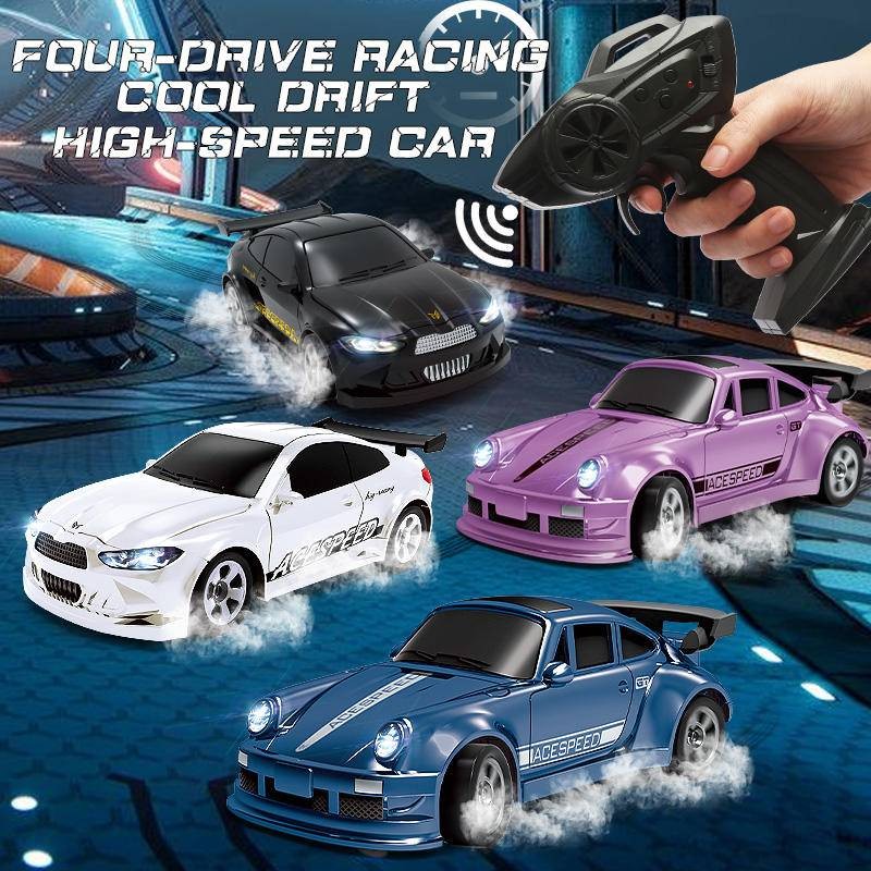 1:64 4WD MINI RC Car Proportional Throttle Steering Remote Control ...