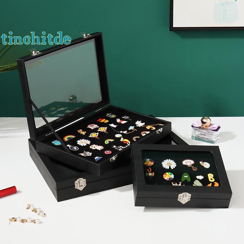 [TinchitdeS] Pin Medal Display Case Badge Storage Box Transparent ...
