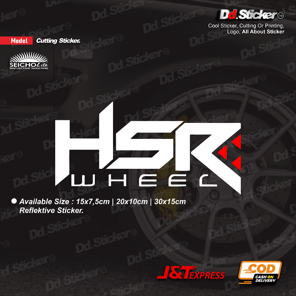 Hsr Racing Wheels logo Sticker | Cutting Sticker | Shopee Singapore