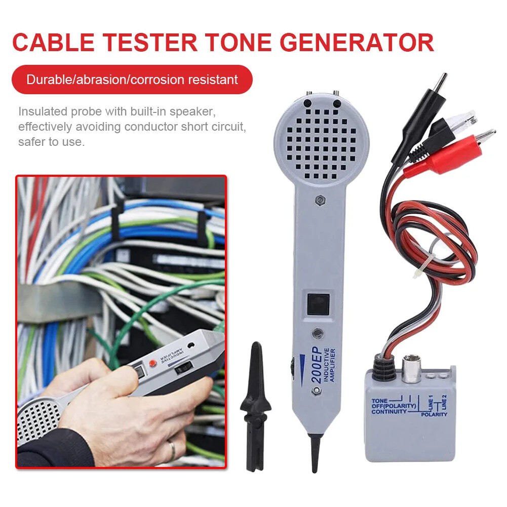 200EP Tone Generator Kit Cable Tester Tracers Plastic Portable Wire ...