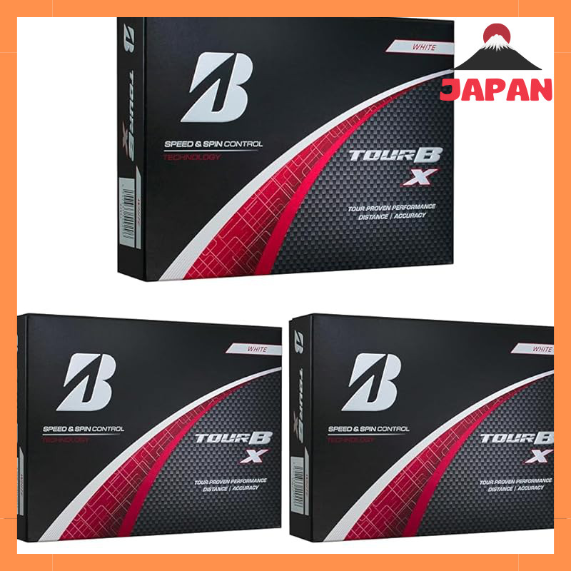 BRIDGESTONE Golf Balls TOUR B X 2024 Model, 12 Balls, White B4WXJ (× 3) | Shopee Singapore