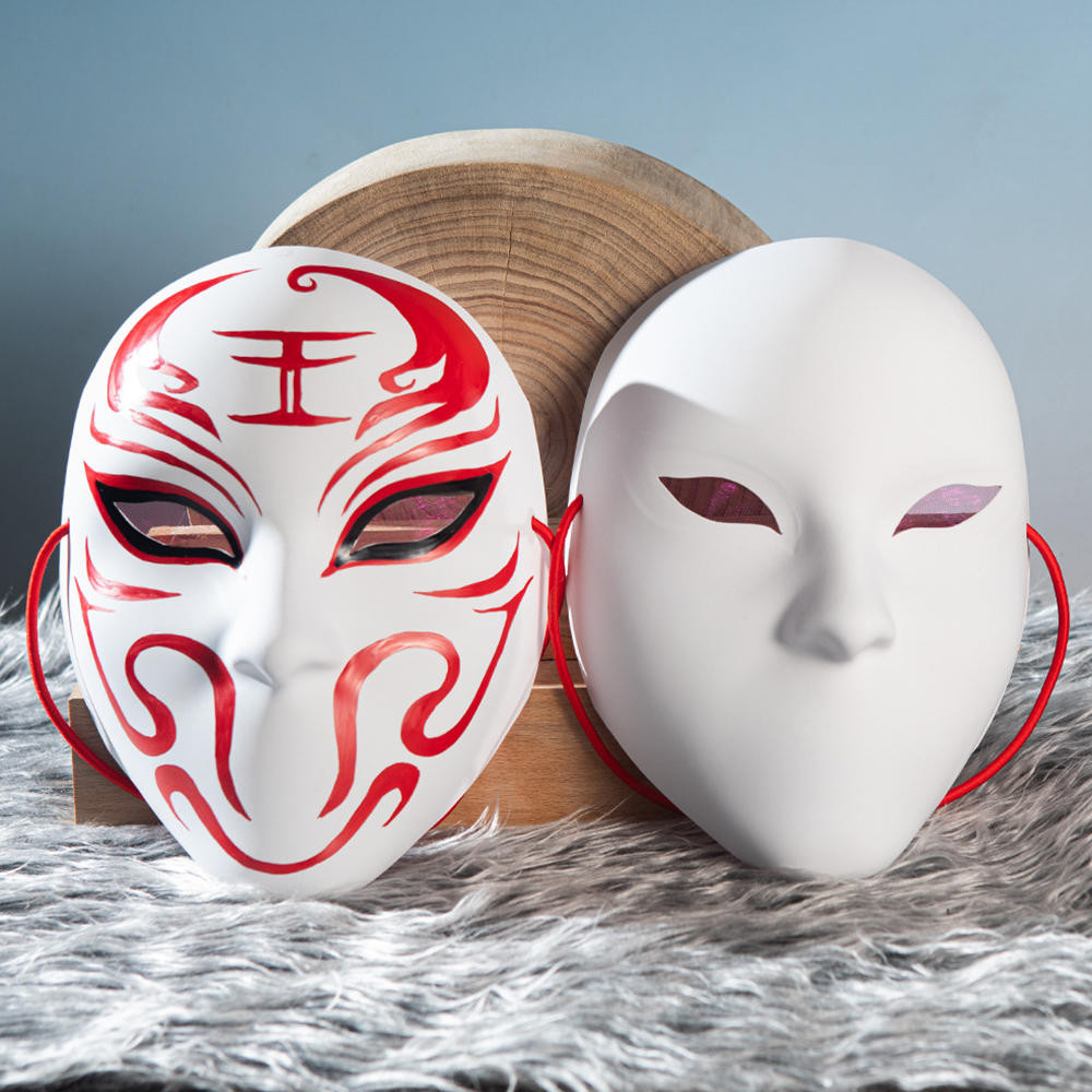 1PC DIY Full Face Masks, Paintable White Plain Masks, Paper Mache Mask ...
