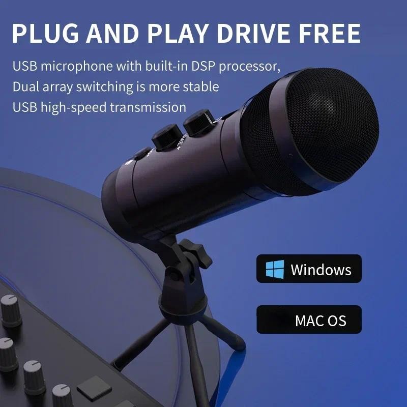 Studio Condenser USB Microphone Computer PC Microphone Kit with ...