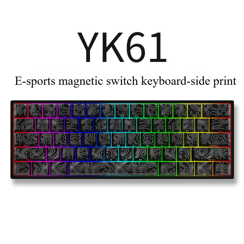YK61 Gaming Keyboard Rapid Trigger Magnetic Switch Wired South ...