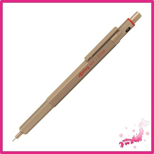 Rotring Mechanical Pencil Gold 600 2158796 0.5mm rOtring Mechanical ...