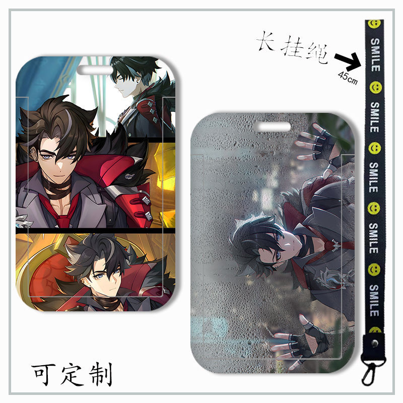 Genshin Impact Wriothesley DIY Student Card Set Campus Card Bus Card ...
