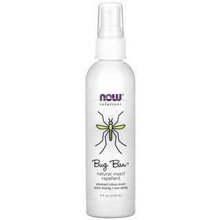 NOW Foods, Bug Ban, Natural Insect Repellent, 4 fl oz (118 ml) | Shopee ...