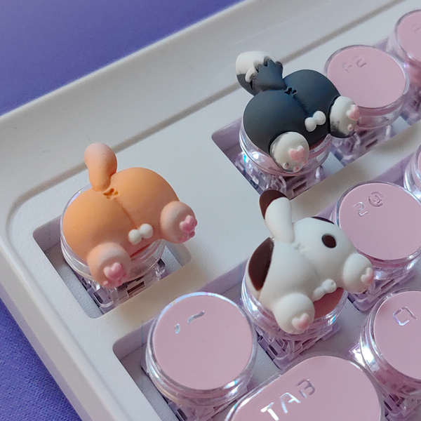 keycaps custom keycaps Corgi hip round cap mechanical keyboard ESC ...