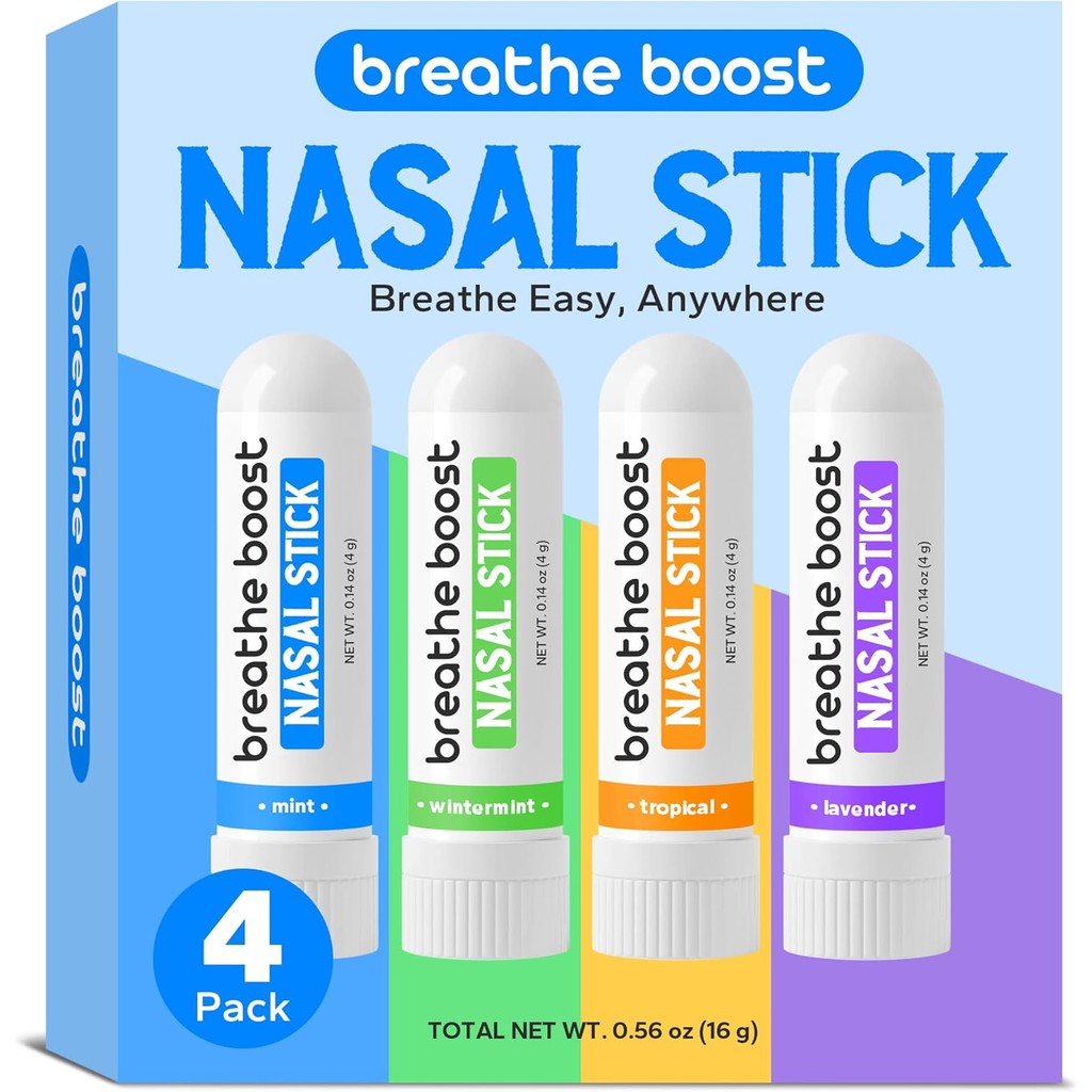 Nasal Stick (4 Pack), Portable Inhaler for Instant Sinus & Allergy ...