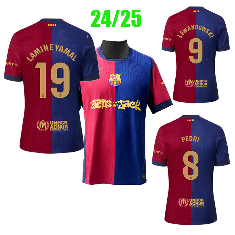 24/25 LAMINE YAMAL Jerseys 24/25 Barcelona soccer T-shirt GAVI PEDRI ...
