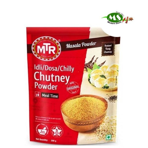 MTR Masala Powder Idli Dosa Chiilly Chutney Powder 200g | Shopee Singapore