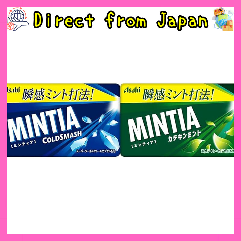 [Set Purchase] Asahi Group Foods Mintia Cold Smash 50 tablets (7g) × 10 packs + Asahi Group ...