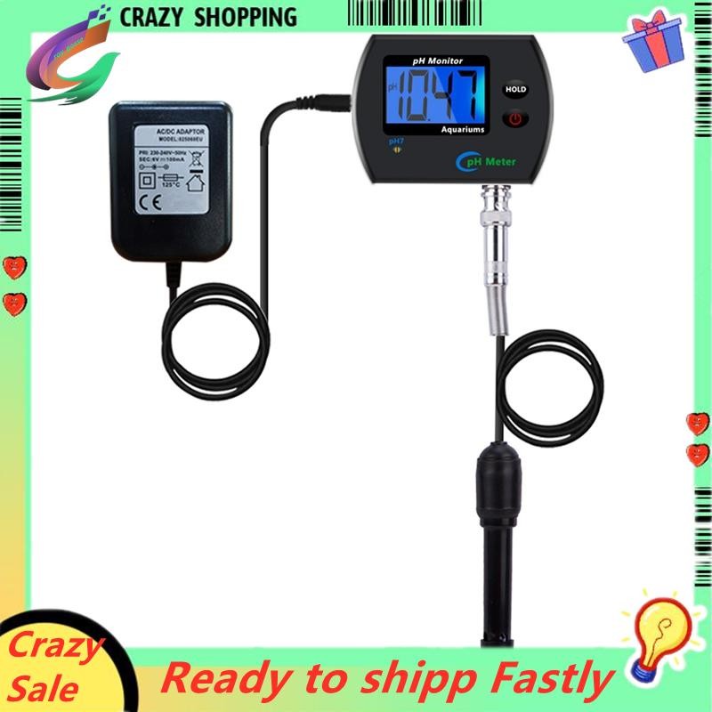Digital Ph Meter Aquarium Drinking Water Online PH Monitor Professional Accurate Water Quality ...