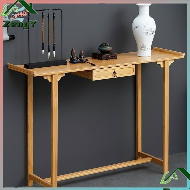 console table altar table narrow table Console New Chinese Zen Foyer ...
