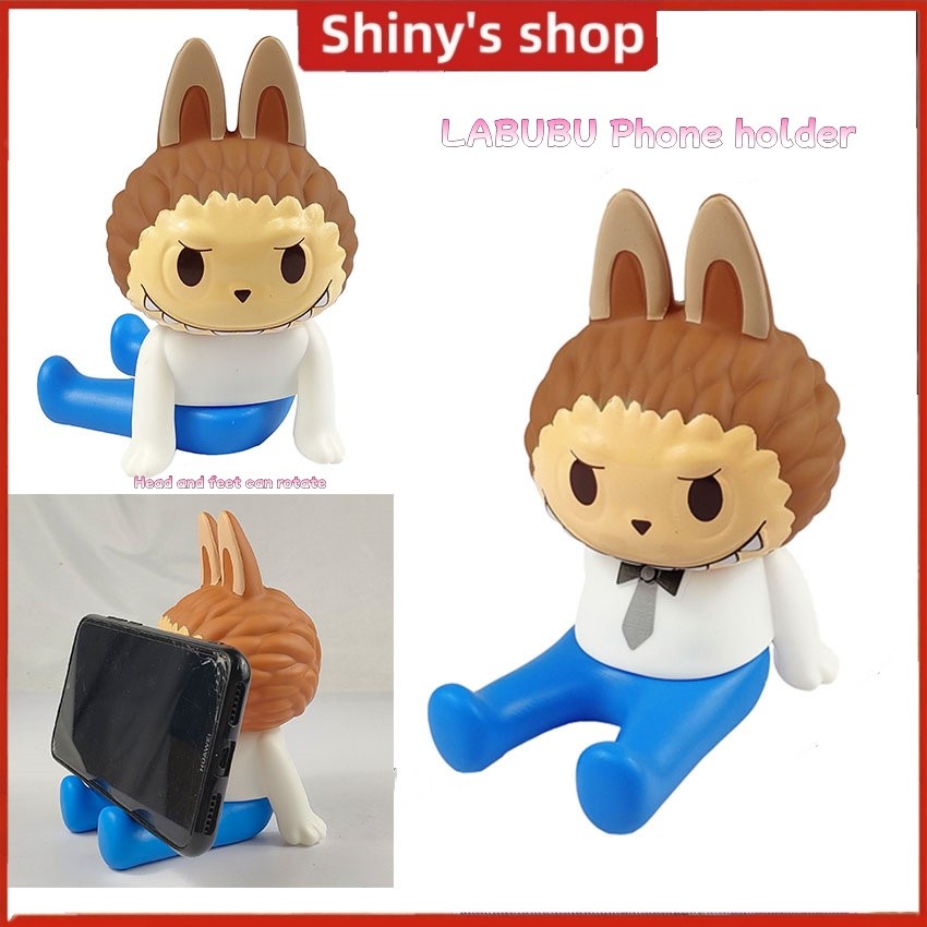 Labubu Phone Holder desktop ornament Phone Holder Labubu Figure Toys ...