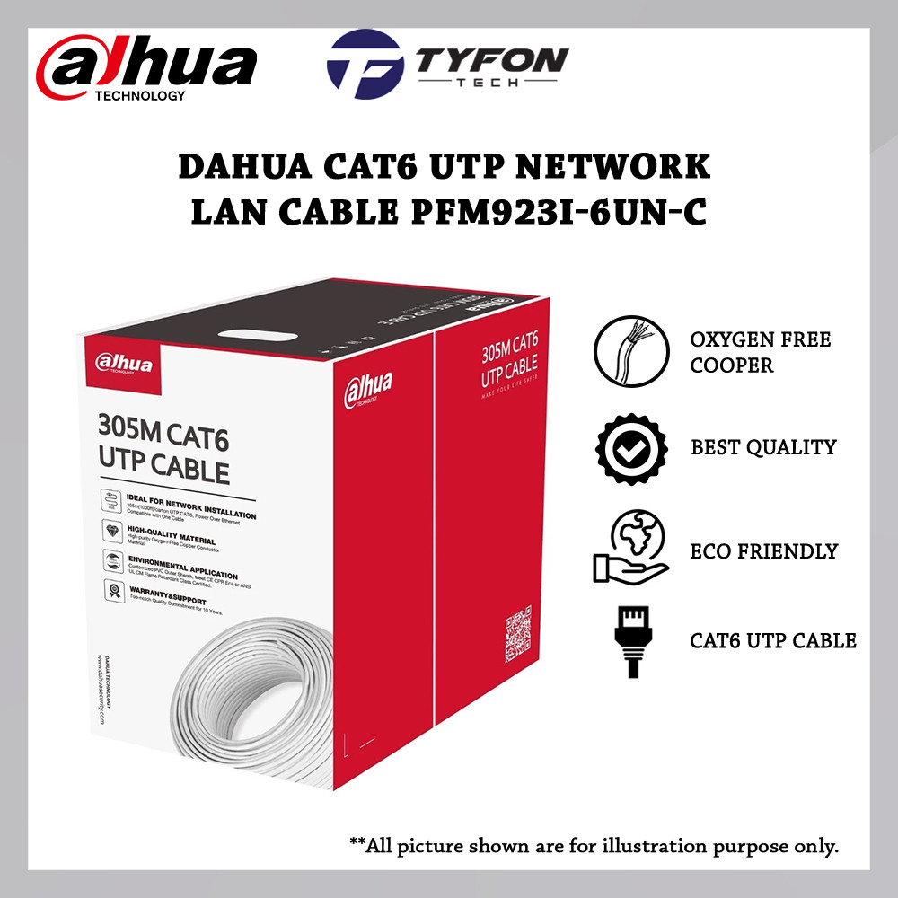 Dahua CAT6 UTP LSZH CPR E Network Lan Cable Oxygen Free Cooper 305M ...