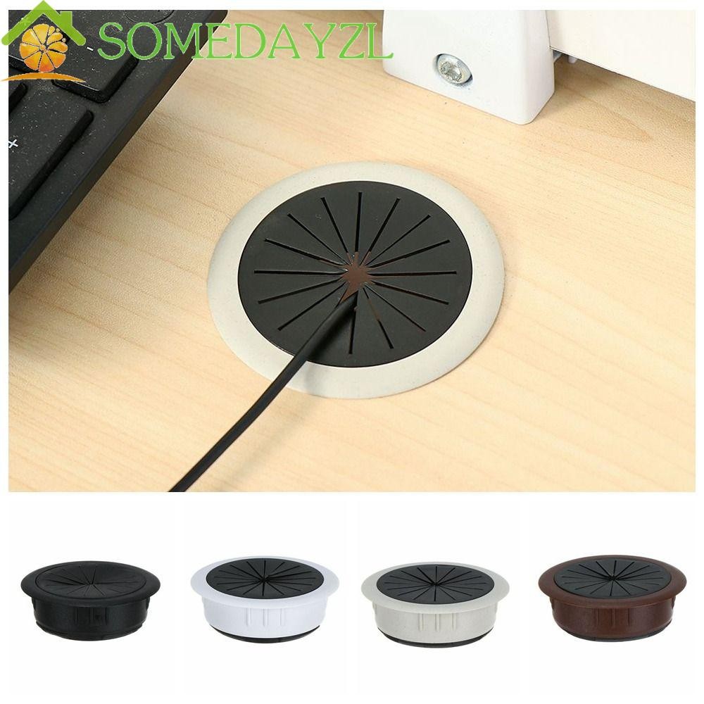 SOMEDAYMX Wire Hole Covers Grommet, Universal Plastic Cable Hole Cover ...
