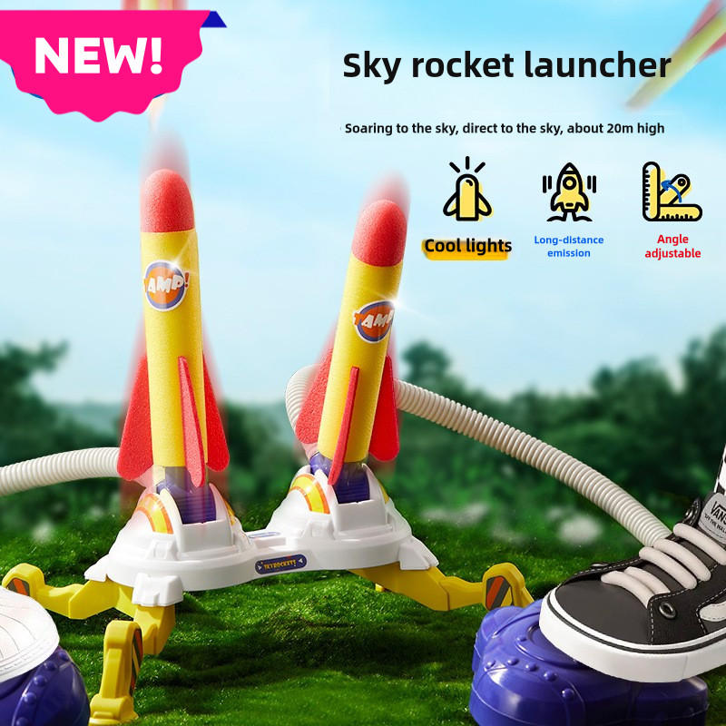Children's Mini Rocket Toy Air Rocket Soaring in the Sky Kid's Playtime ...