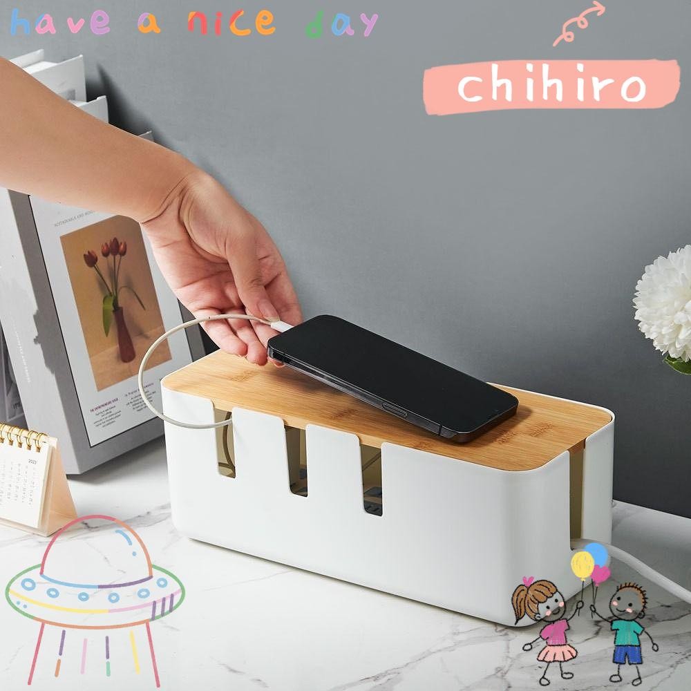 CHIHIRO Power Socket Management Box, Multifunction Plastic Desktop ...