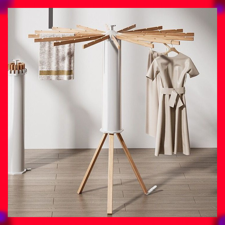 Folding Balcony Drying Rack Indoor Outdoor Drying Storage Hanger Floor ...