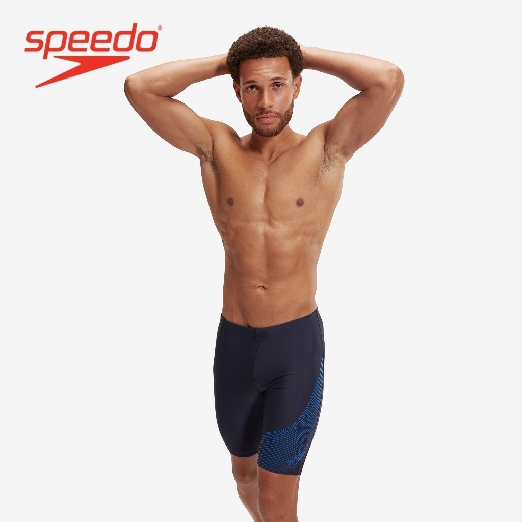 Speedo Men's Swimwear - Mens Medley Logo Jammer - Navy Blue - 8 ...