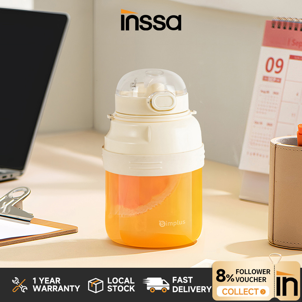 INSSA 500ML Juice Cup Portable Wireless Electric Multifunctional Juicer ...