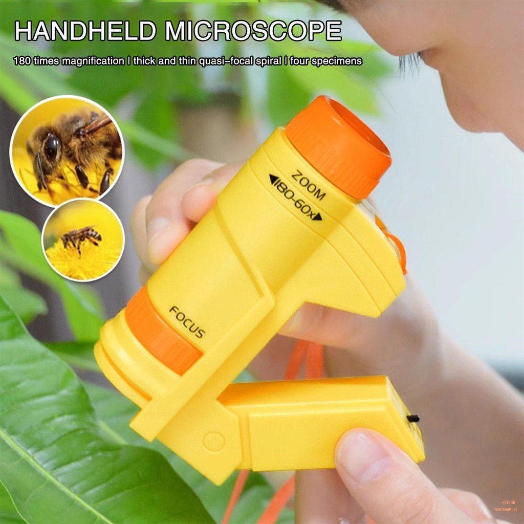 Pocket Microscope Toys for Kids Outdoor Science Exploration Microscope ...