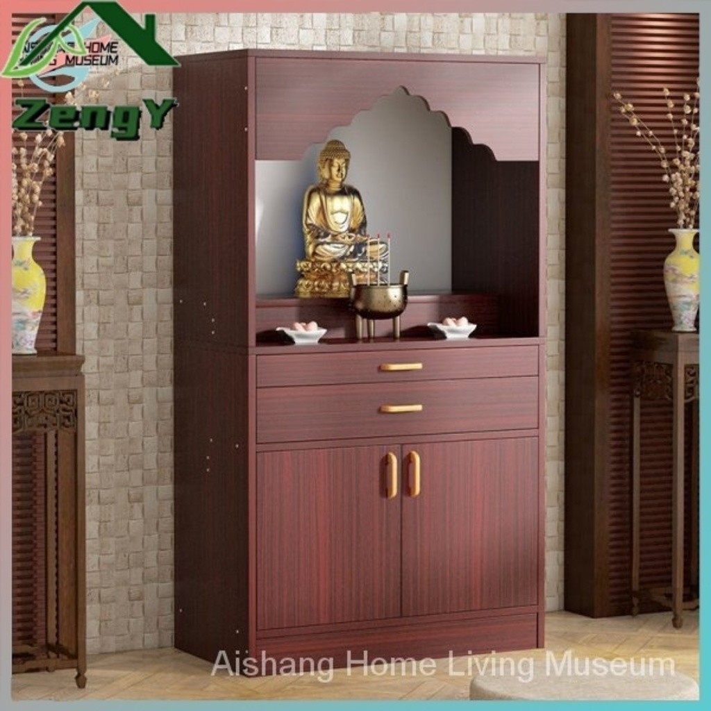 Buddha Shrine Stand Cabinet Altar Guanyin Worship Table God of Wealth ...