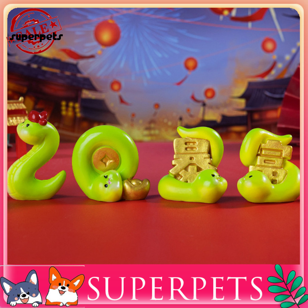 Snake Symbol Decor Compact Snake Statue 2025 Wealth Theme Resin Snake ...