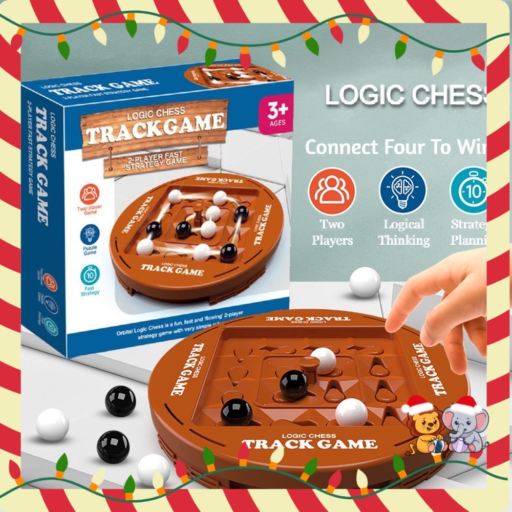 [EnL]🇸🇬 Logic Chess Connect 4 Track Game | Kids Family Bonding Game ...