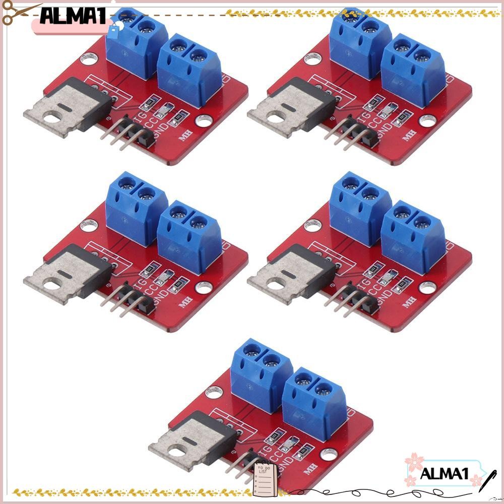 ALMA 5pcs Driver Module, red IRF520 MOSFET, mosfet driver module ...