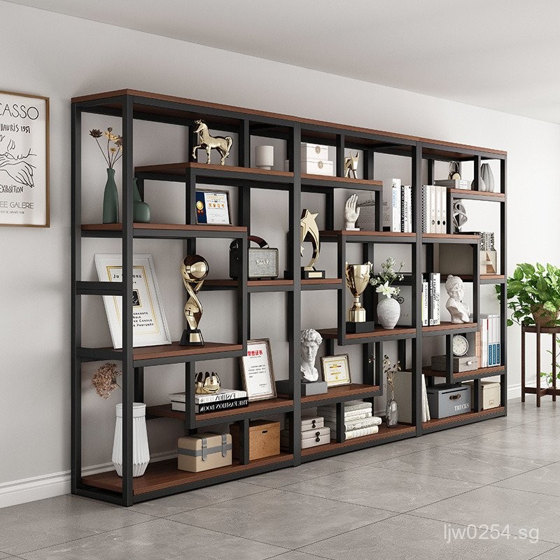 Display Cabinet Partition Product Iron Art Office Storage Cabinet Wall ...